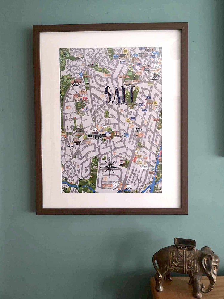 Map of Sale M33. Sale Map. Illustrated map of Sale and Sale West. A3 ...